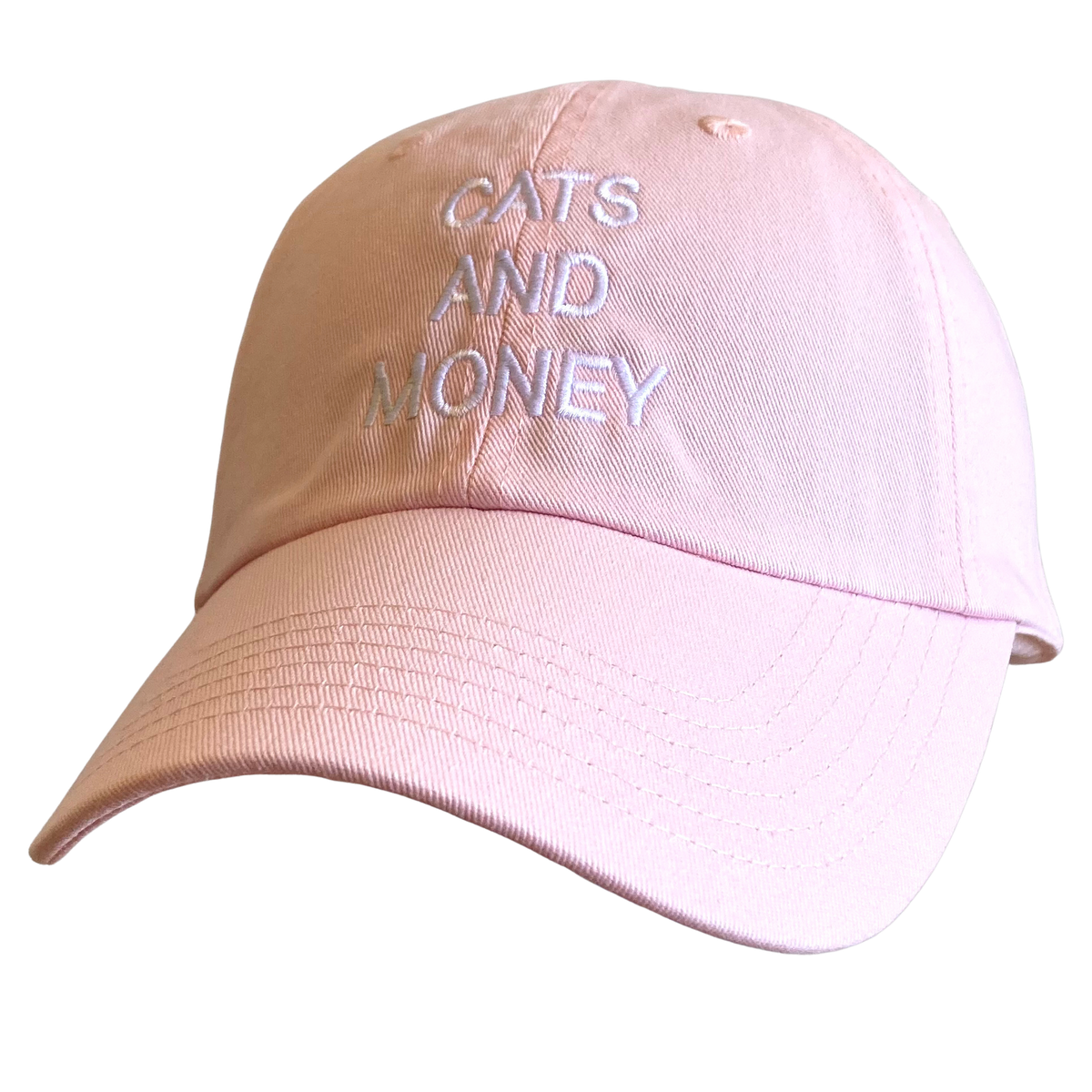 Very Demure Pink Dad Hat – Cats And Money